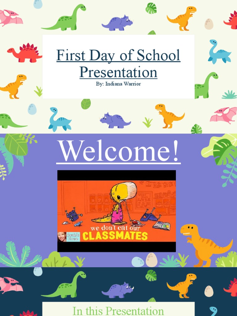 First Day of School Presentation Guide | PDF | Career & Growth | Home ...