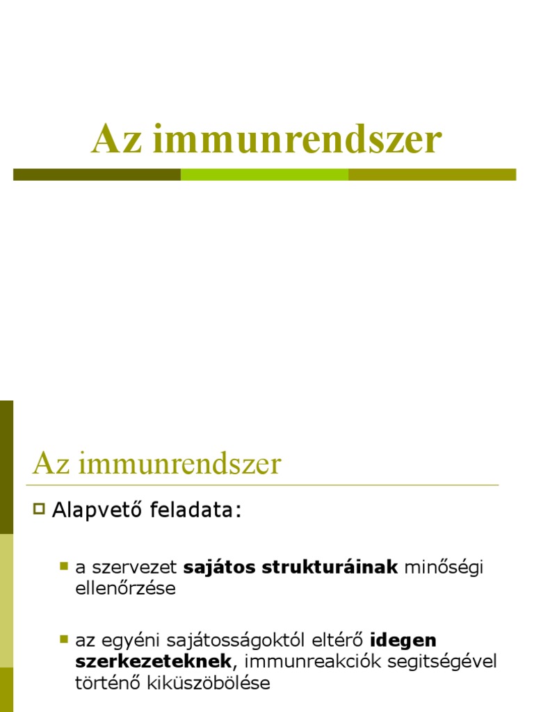 Az Immunrendszer | PDF