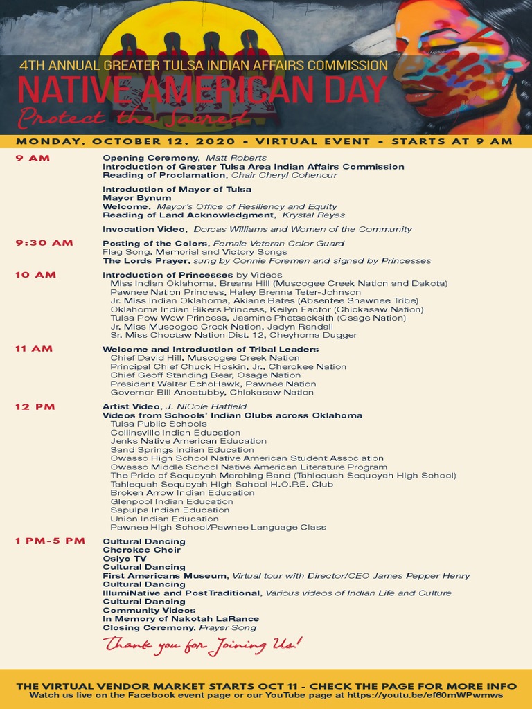 Greater Tulsa Native American Day Event | PDF | Oklahoma | Tulsa
