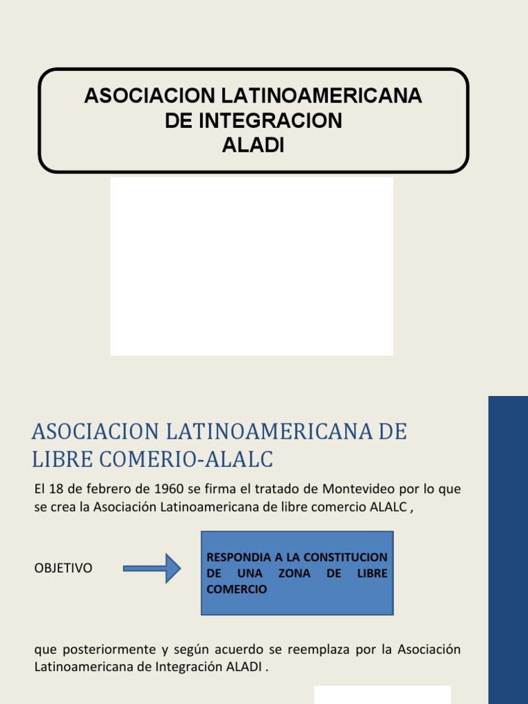 Aladi PDF | PDF | America latina | Relaciones internacionales