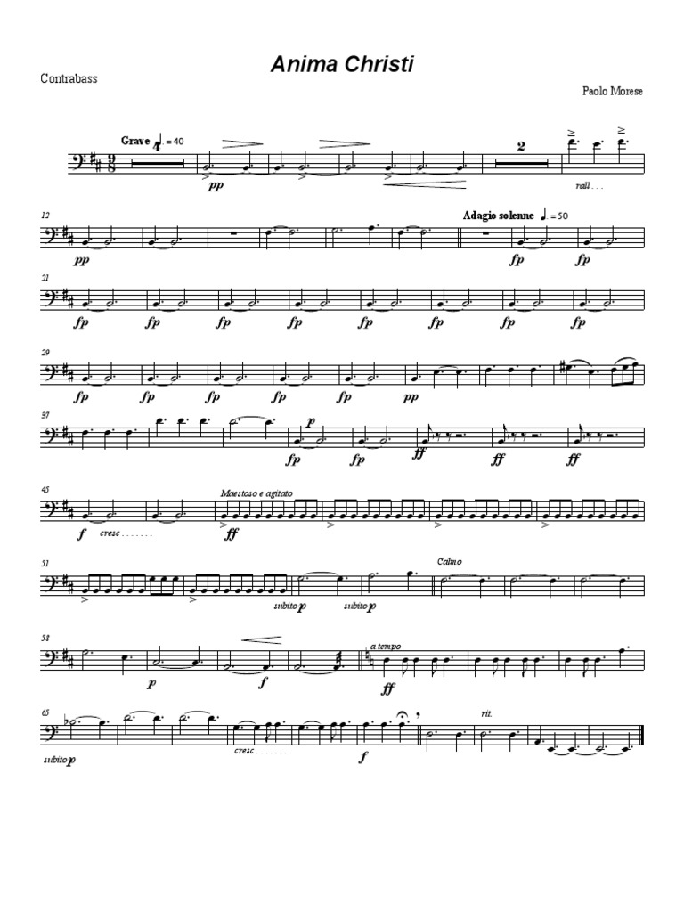 Ac Contrabassi | PDF | Classical Music | Performing Arts