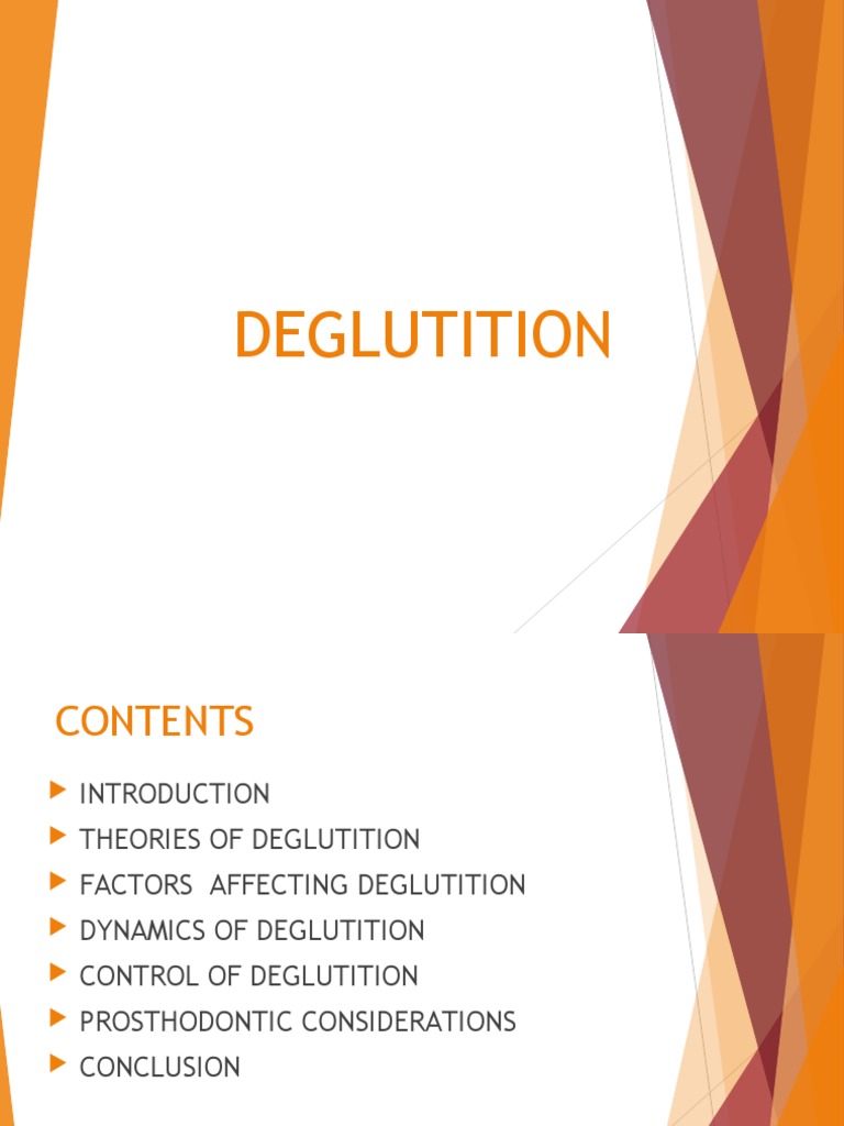 DEGLUTITION | PDF | Mouth | Dentistry