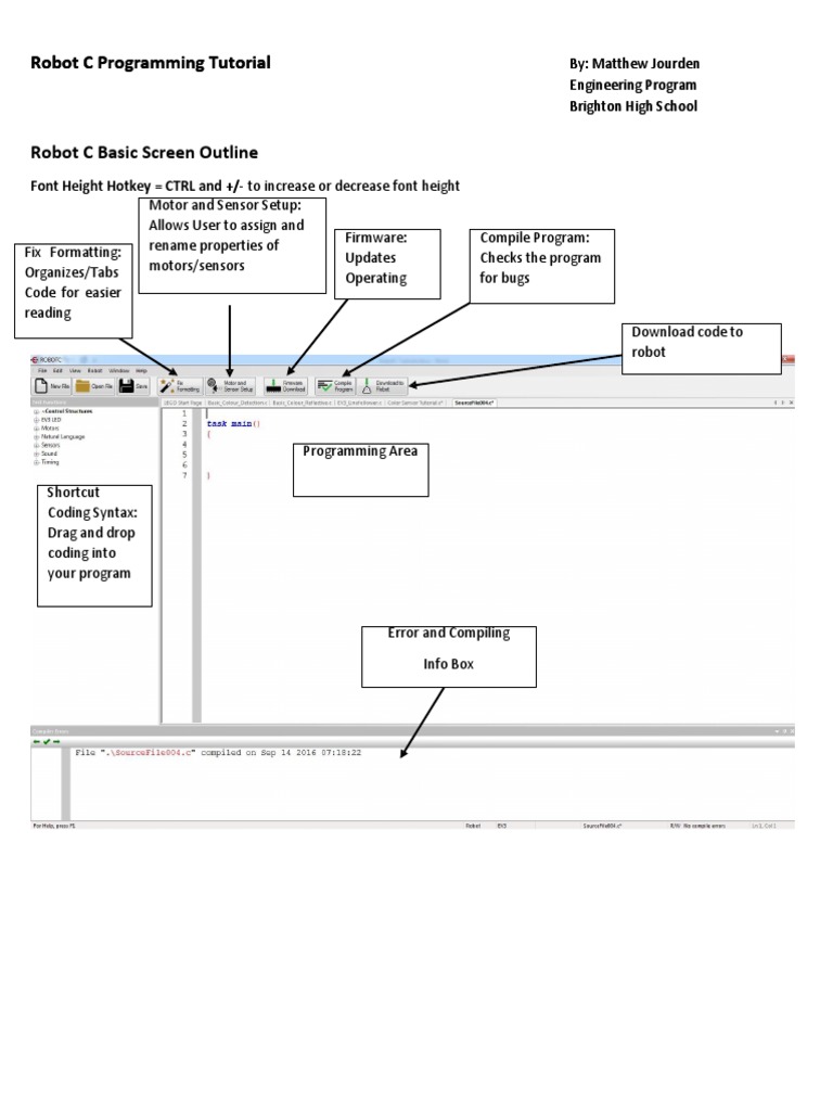 Robot C Programming Tutorial Robot C Programming Tutorial | PDF | Computer Architecture ...