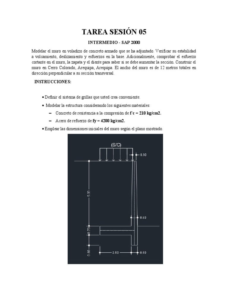 Modelado de Muro en SAP 2000 | PDF | Hormigón | Fricción