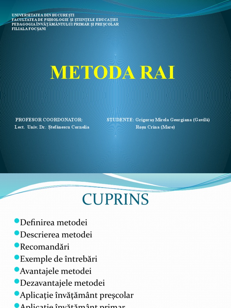 Metoda RAI Final | PDF