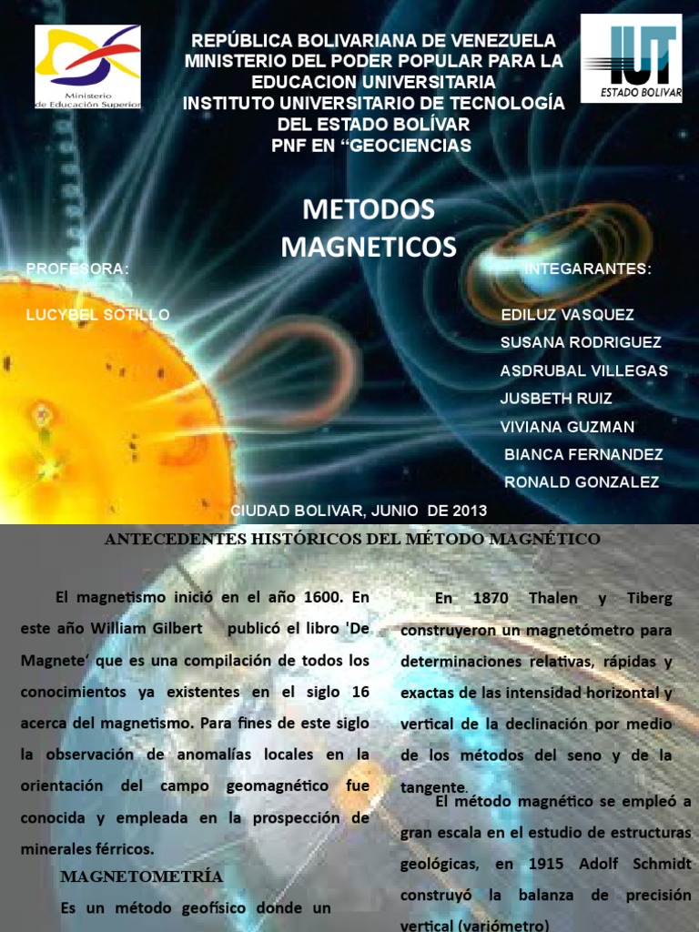 Metodo Magnetico | PDF | Campo magnético de la tierra | Imán