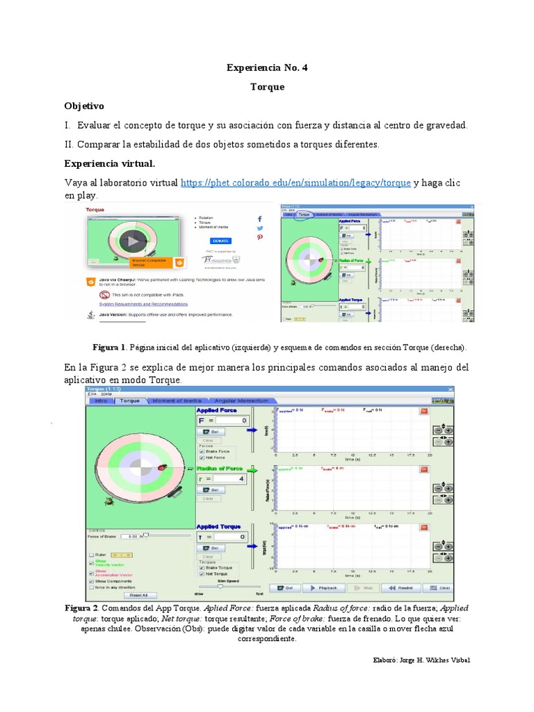 Laboratorio Torque | PDF | Esfuerzo de torsión | Enseñanza de matemática