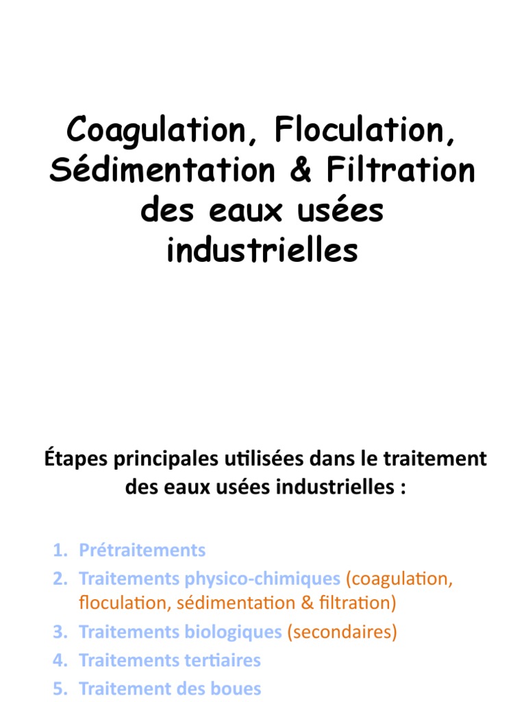 Coagulation Floculation | PDF | Filtration | La nature