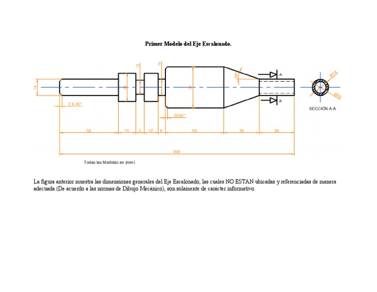 Primer Modelo Del Eje Escalonado | PDF