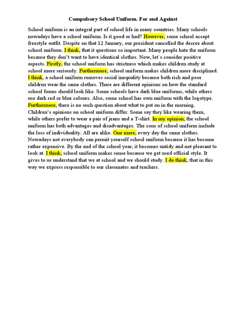 School Uniform | PDF