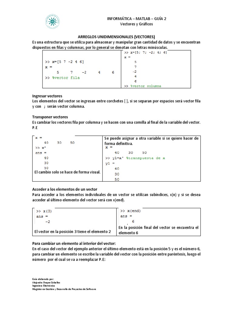 Arreglos Unidimensionales (Vectores) | PDF | Espacio vectorial | Escalar (Matemáticas)