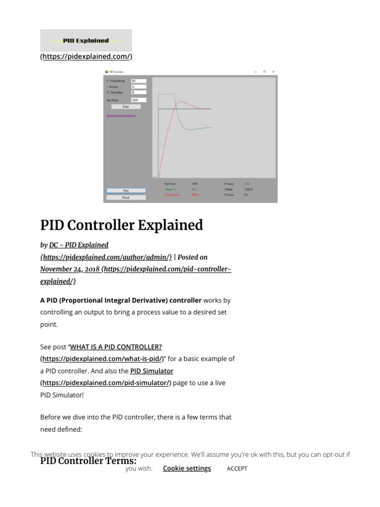 PID Controller Explained - PID Explained | PDF | Control Theory ...