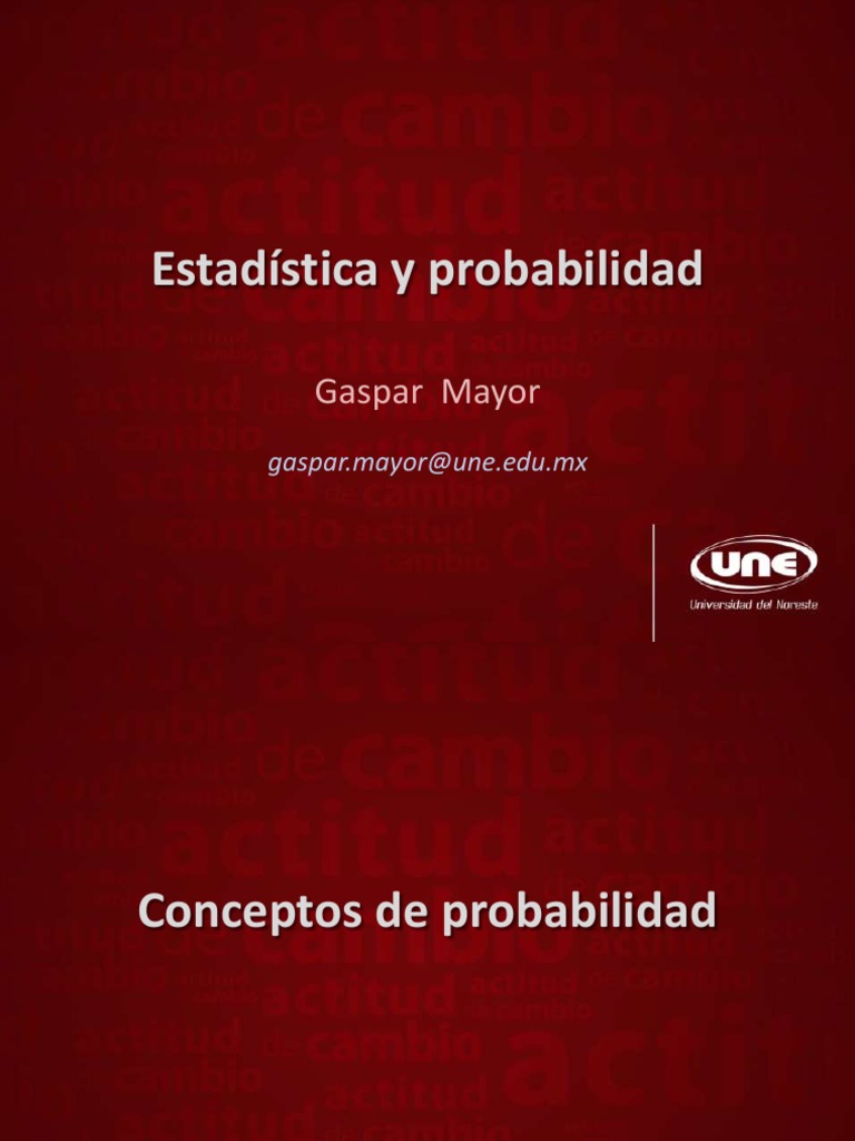 Estad Stica y Probabilidad 2 PDF | PDF | Probabilidad | Epistemología de la ciencia