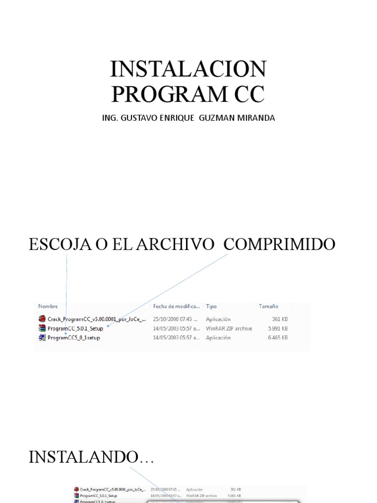 Instalacion Program CC | PDF
