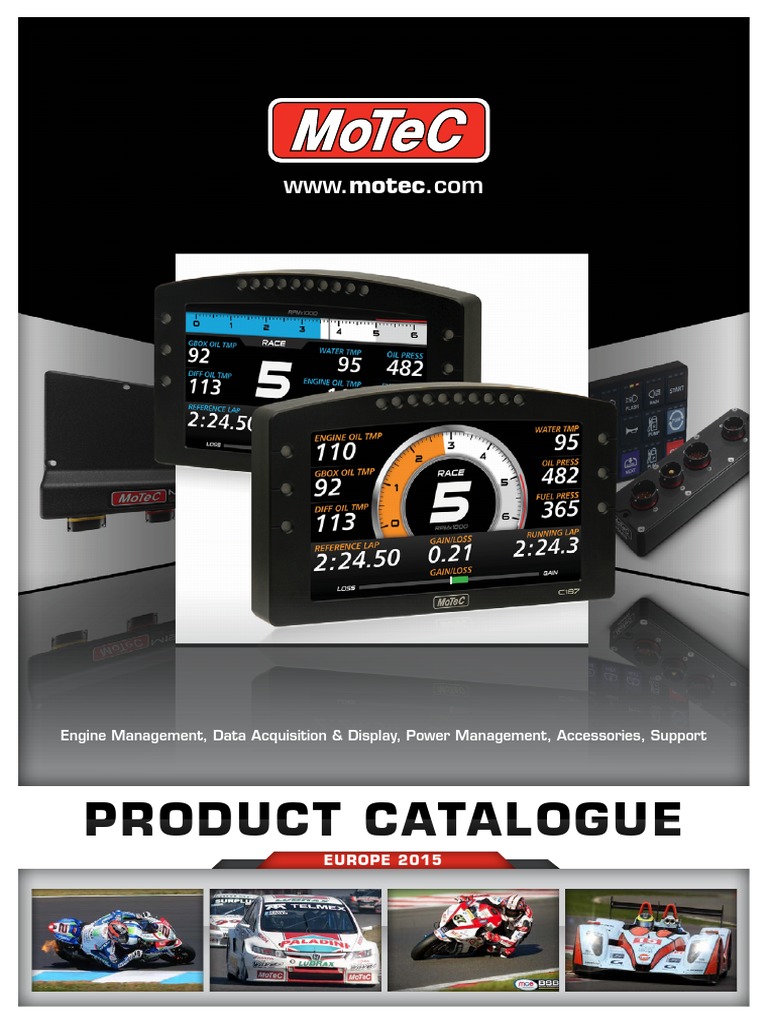 MoTeC Europe Product Catalogue 2015 | PDF | Application Programming ...