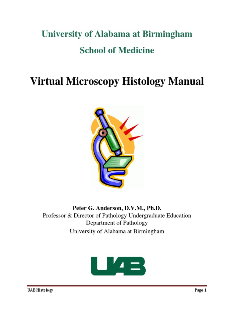 Virtual Microscopy Histology Manual: University of Alabama at ...