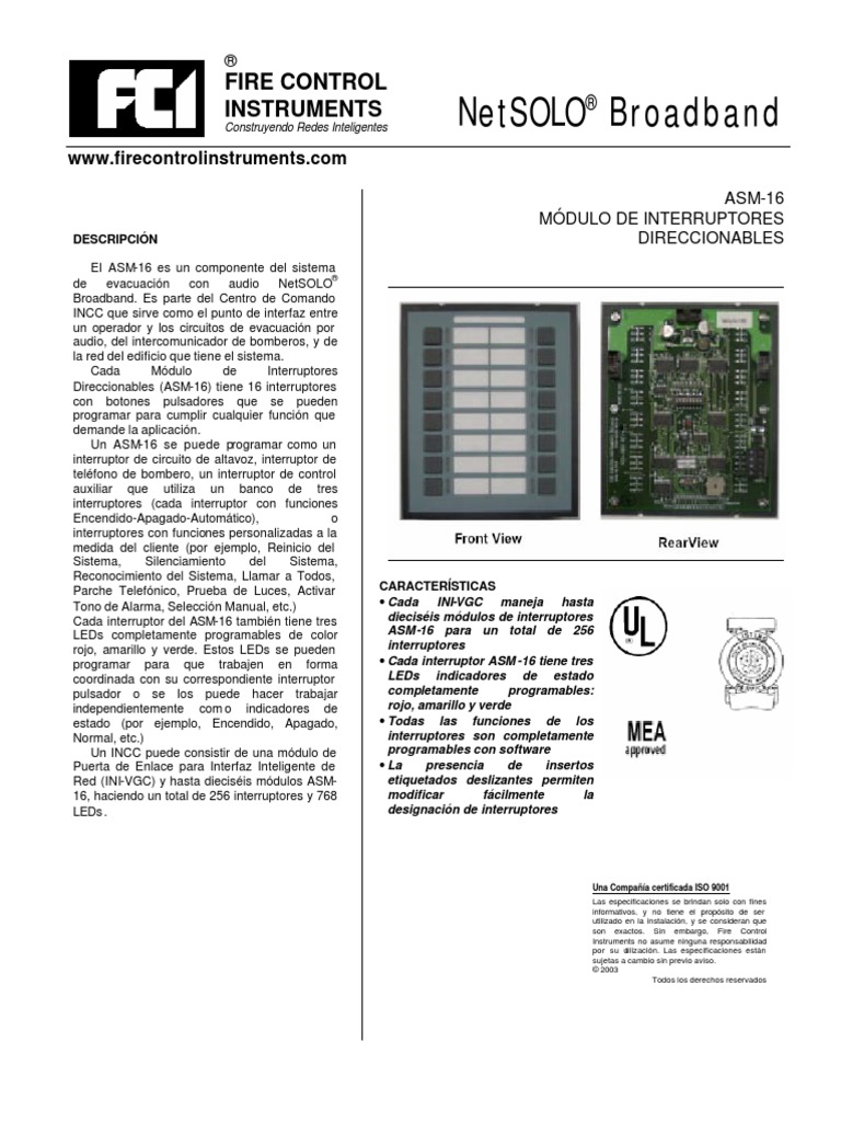 Modulo Interruptores ASM-16 Es | PDF | Diodo emisor de luz | Electricidad