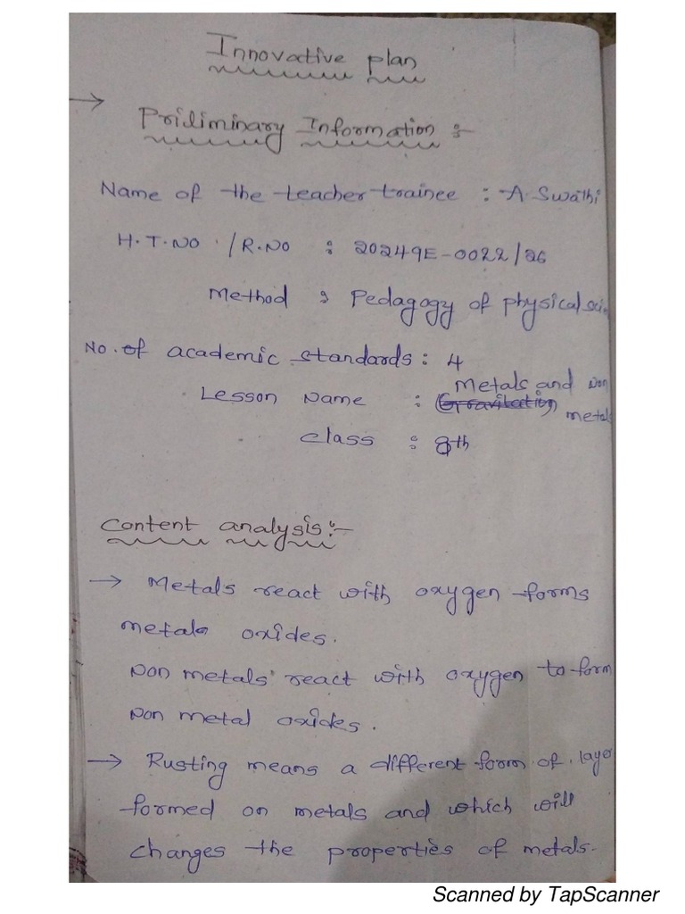 B.Ed Physics Lesson Plan | PDF