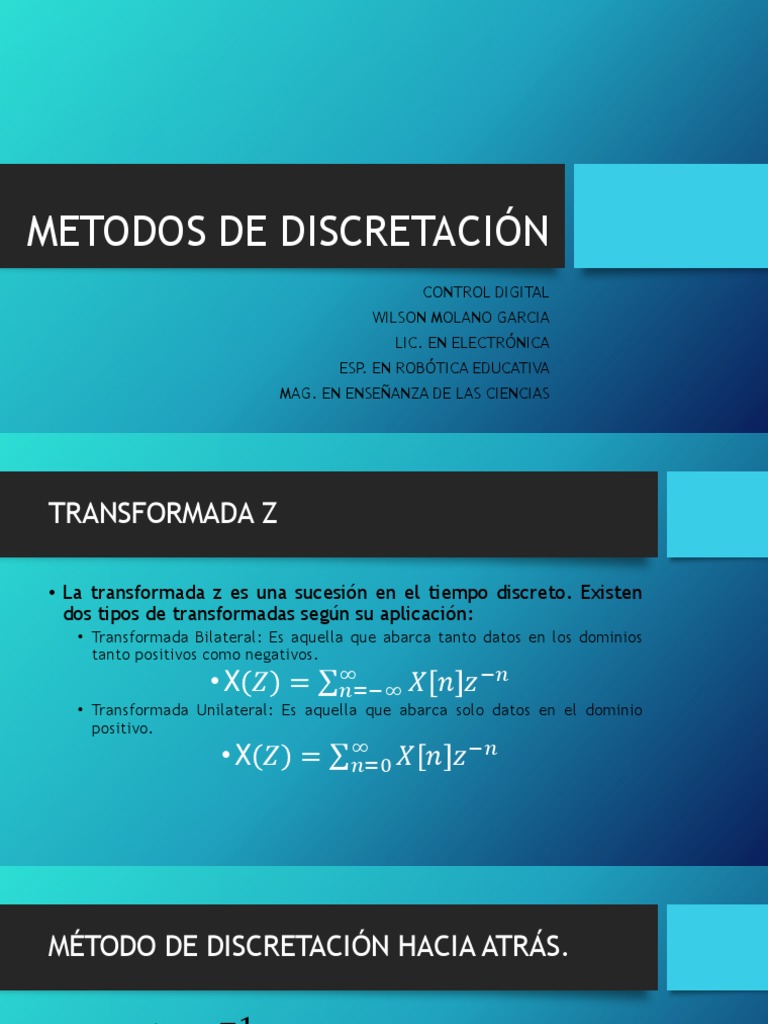 Metodos de Discretizacion PDF | PDF | Análisis | Matemáticas Aplicadas