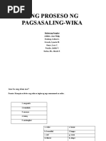 Mga Hakbang Sa Pagsasalin | PDF