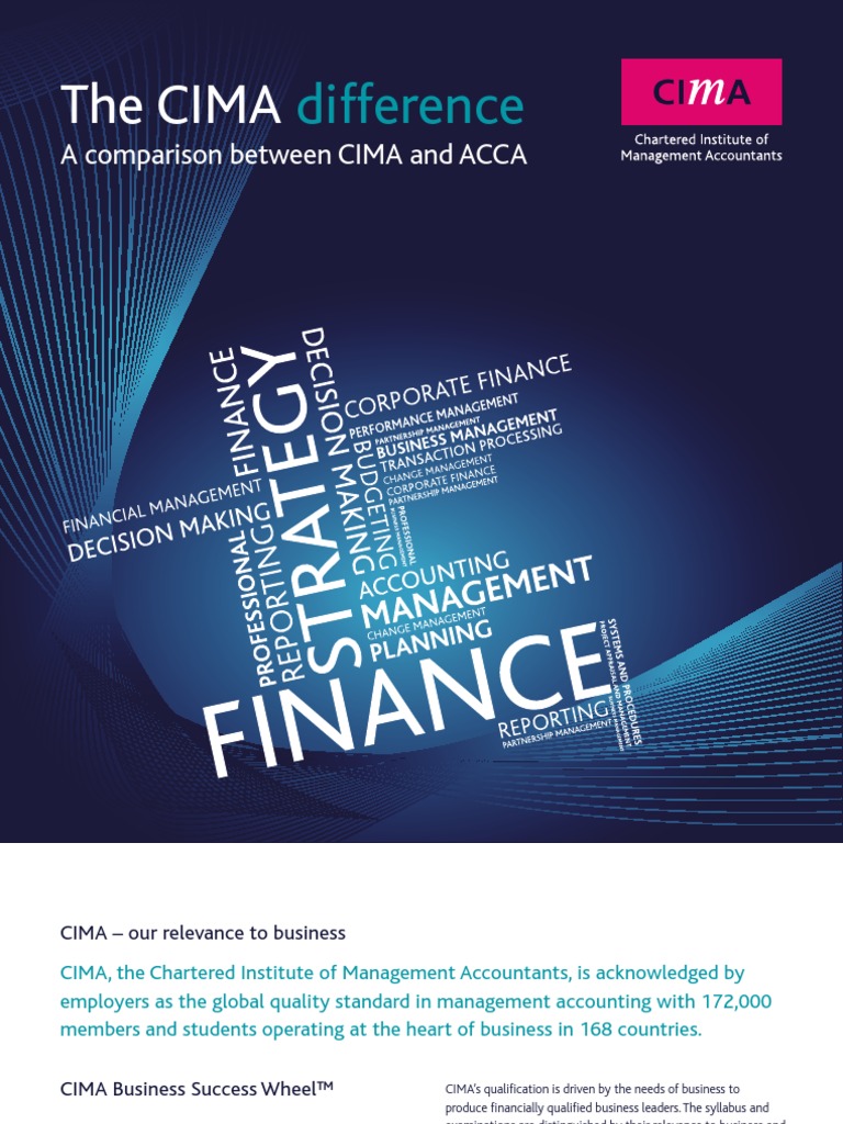 ACCA Vs CIMA | PDF | Accounting | Management Accounting