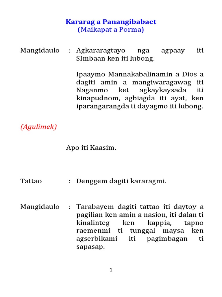 06 KARARAG A PANANGIBABAET - Maikapat A Porma | PDF