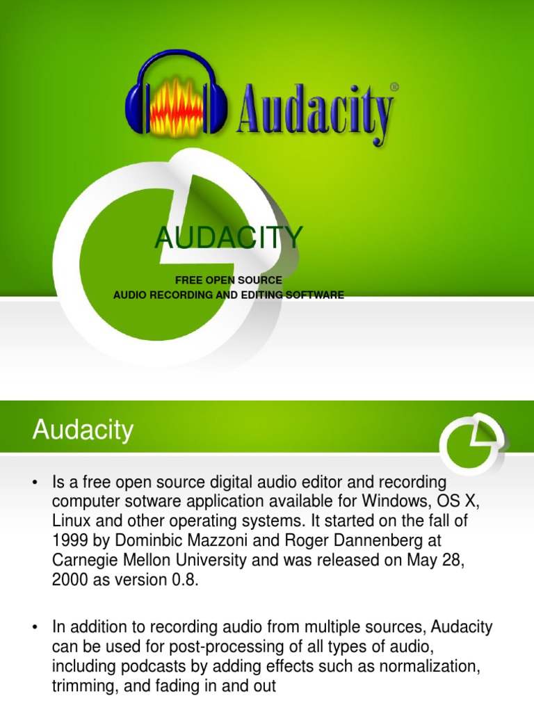 Audacity: Free Open Source Audio Recording and Editing Software | PDF | Digital Audio ...