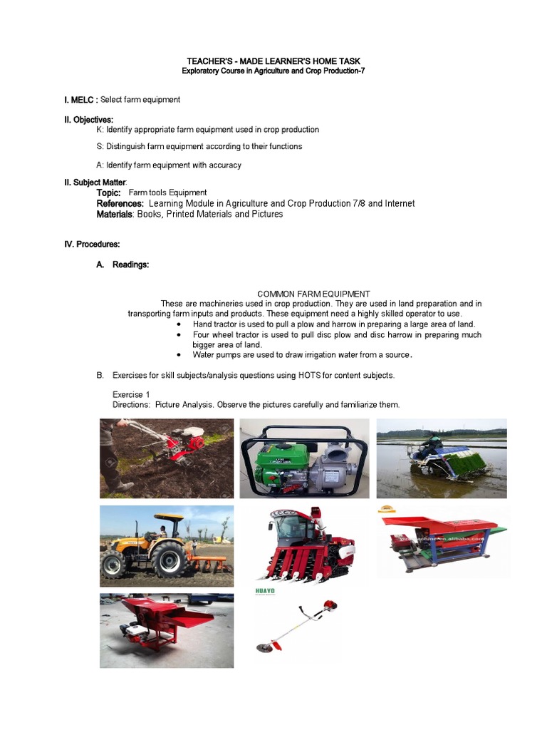 Topic: References: Learning Module in Agriculture and Crop Production 7 ...