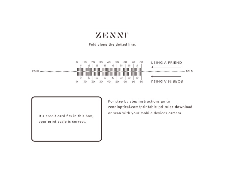 Printable PD Ruler Instructions | PDF