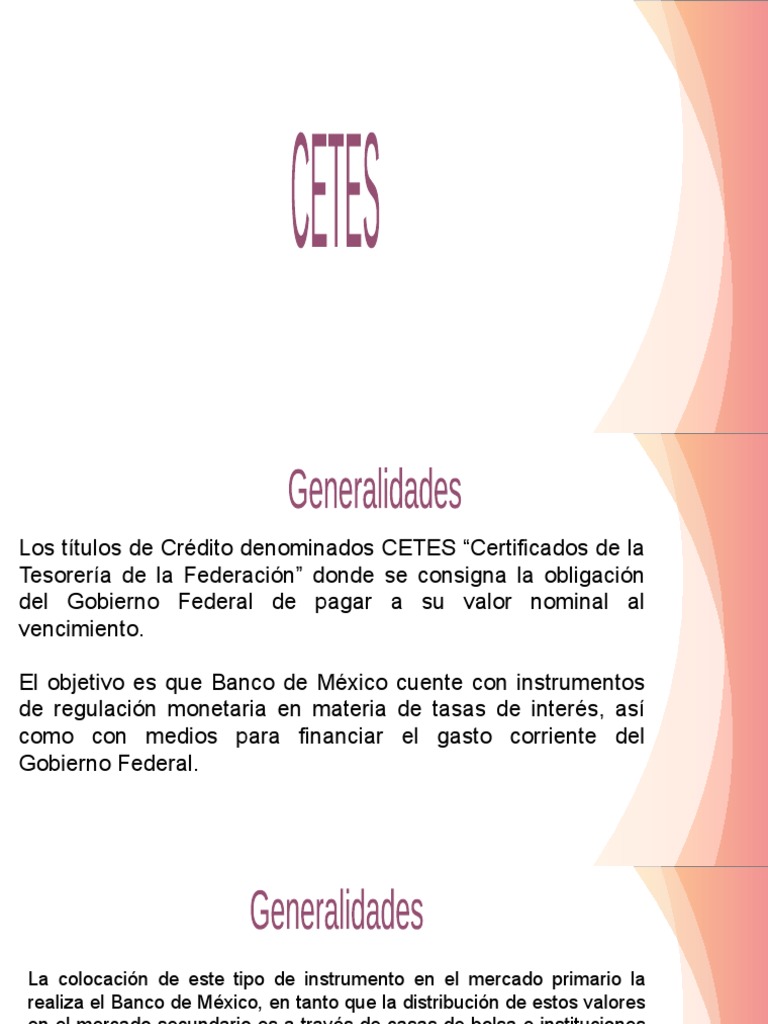 Funcionamiento de los CETES en México | PDF | Subasta | Bolsa