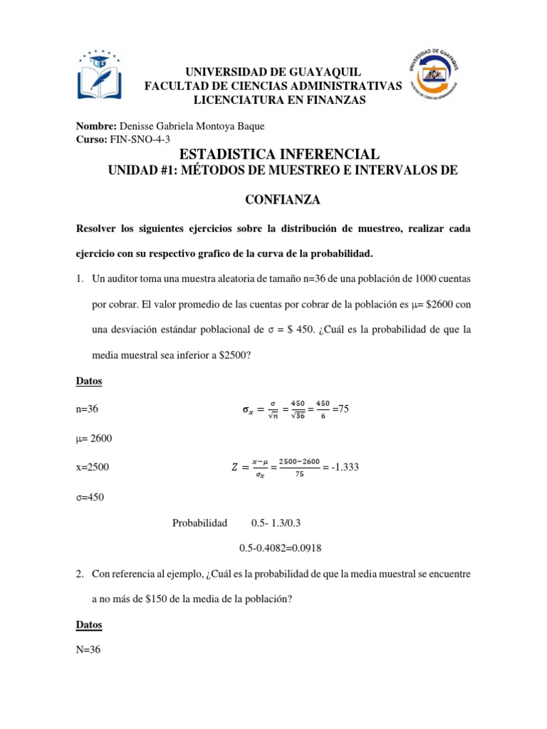 Estadistica | PDF | Media | Muestreo (Estadísticas)