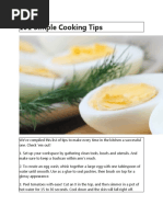 Essential Cooking Tips for Beginners | PDF