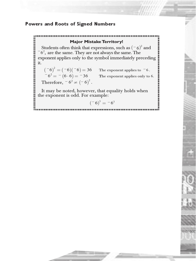 Common Mistakes in Math Concepts | PDF | Angle | Exponentiation
