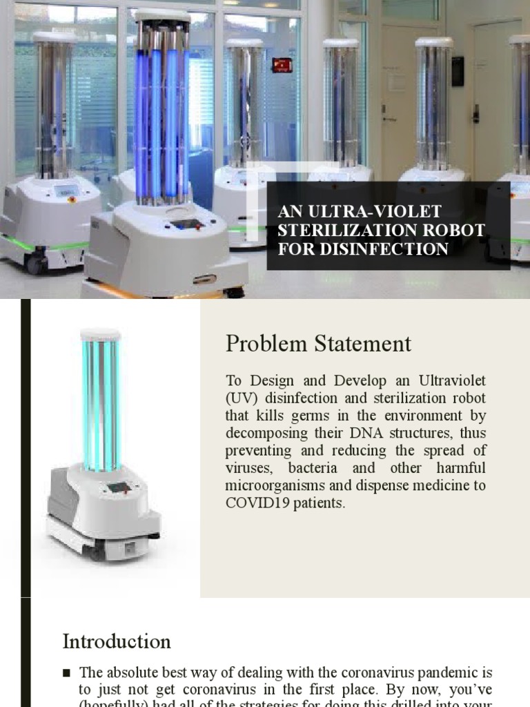 UV Sanitization Robot | Download Free PDF | Ultraviolet | Disinfectant
