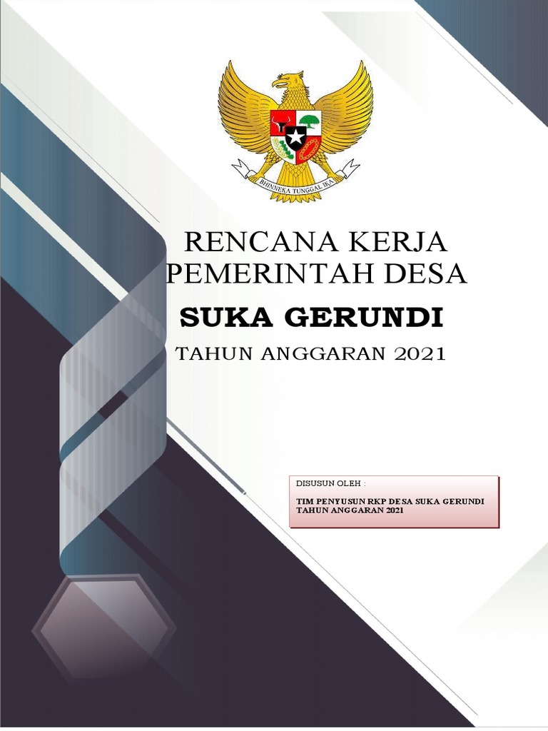 RKP Desa Suka Gerundi 2021 | PDF
