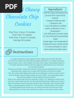 Chewy Chocolate Chip Cookie Recipe | PDF | Chocolate | Caramel