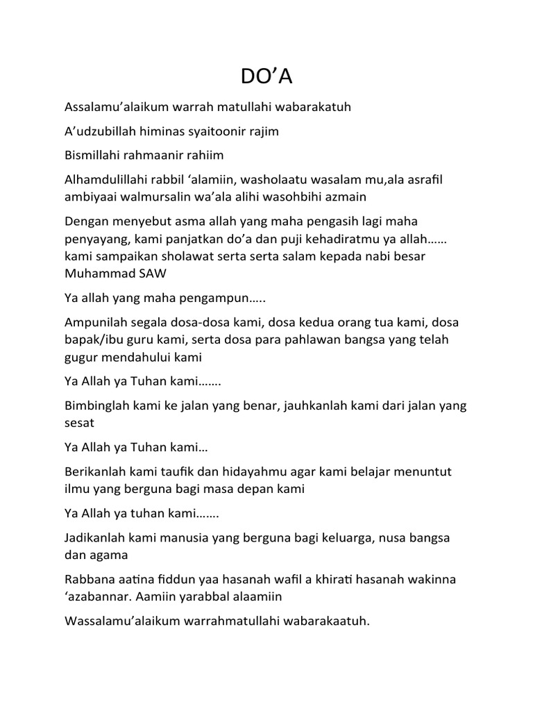 Doa Upacara | PDF | Agama & Spiritualitas