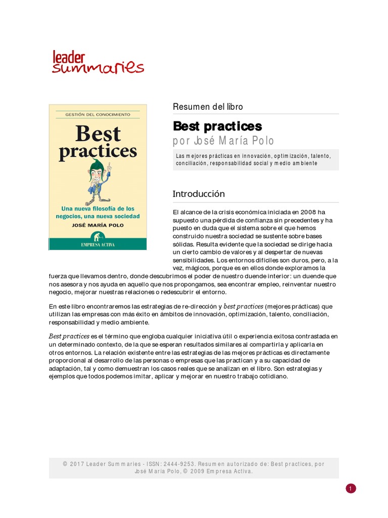 Best Practices PDF | PDF