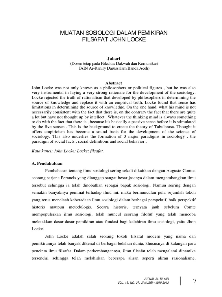 Jurnal.01.john Lock PDF | PDF