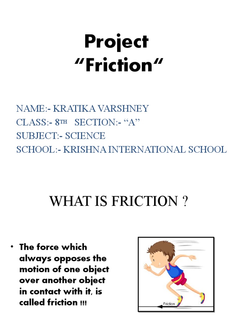 Project Friction Types Effects | PDF
