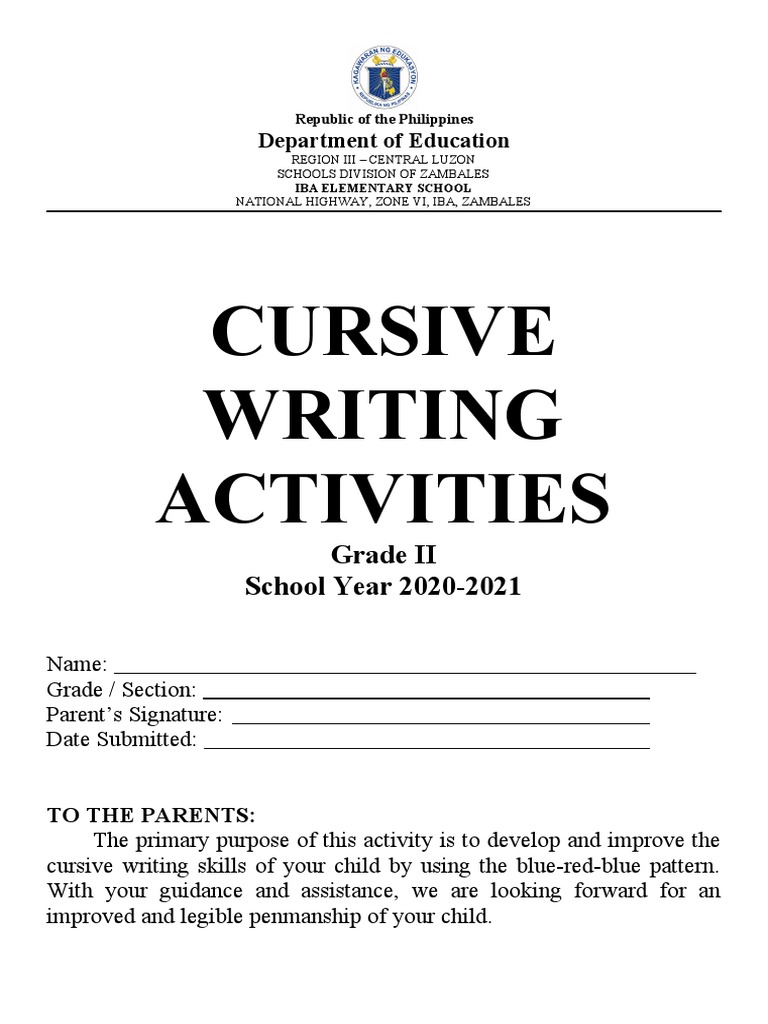 G2 - Writing Activity 1-2-3 | PDF