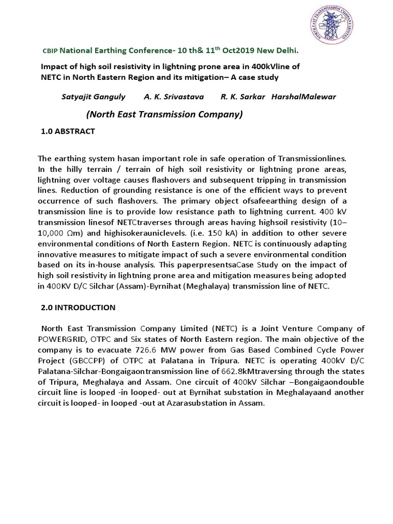 TL Footing Resistance PDF | PDF | Electric Power Transmission ...