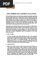 Swimming Pool Calculation | PDF | Flow Measurement | Pump