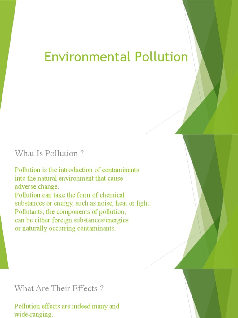 Presentation 2 | PDF | Water Pollution | Air Pollution