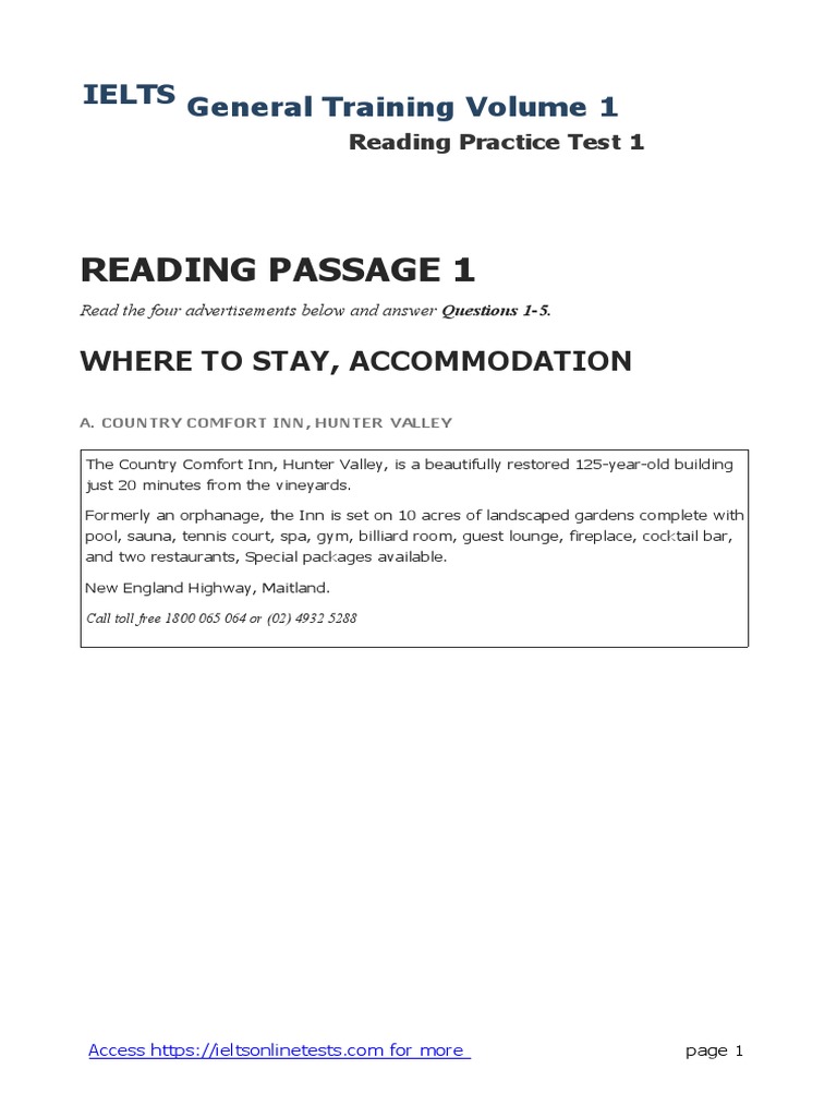 GT Reading 1 | PDF | Motel | Statistics