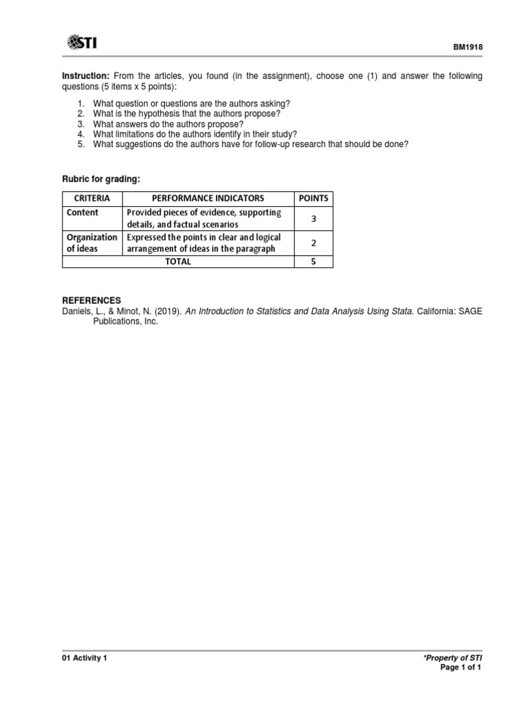 01 Activity 1 PDF | PDF | Computers