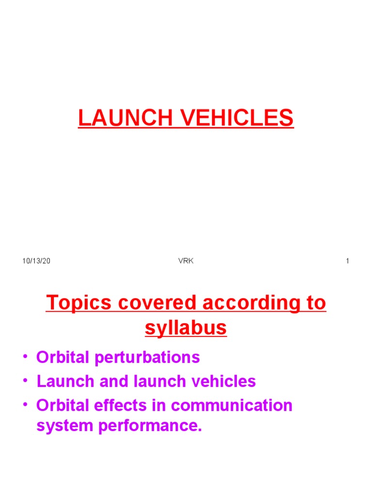 3.launch and Launch Vehicles | PDF | Rockets And Missiles | Space Programs