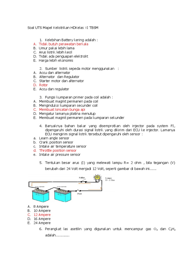 Soal UTS HD Kelas XI TBSM | PDF