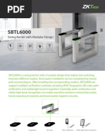 SBTL300: Single Lane Swing Barrier Turnstile | PDF | Access Control ...