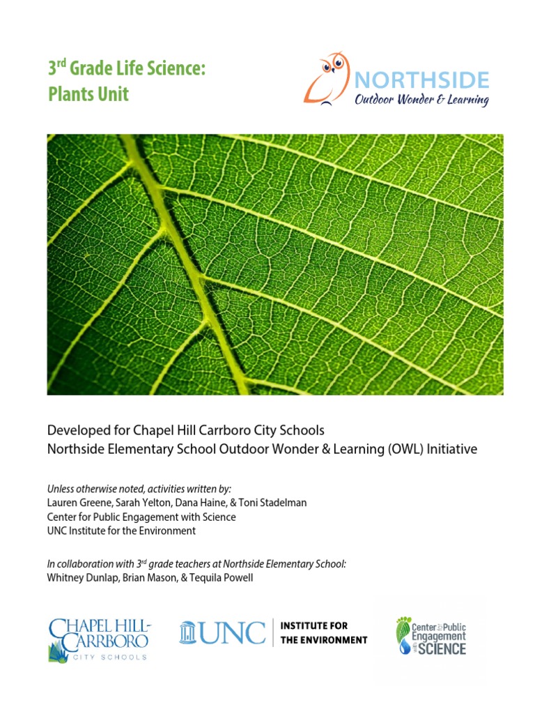 3rd Grade Plants - Final Version - Web PDF | PDF | Seed | Soil